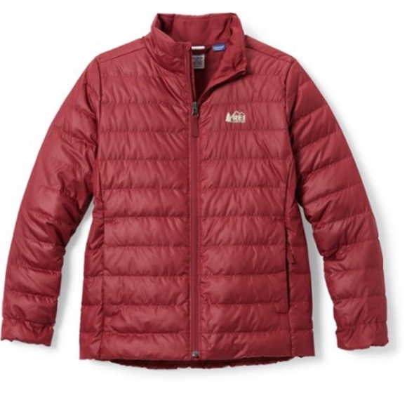REI | Jackets & Coats | Rei Kids L Large 416 65 Down Puffer Jacket Red ...